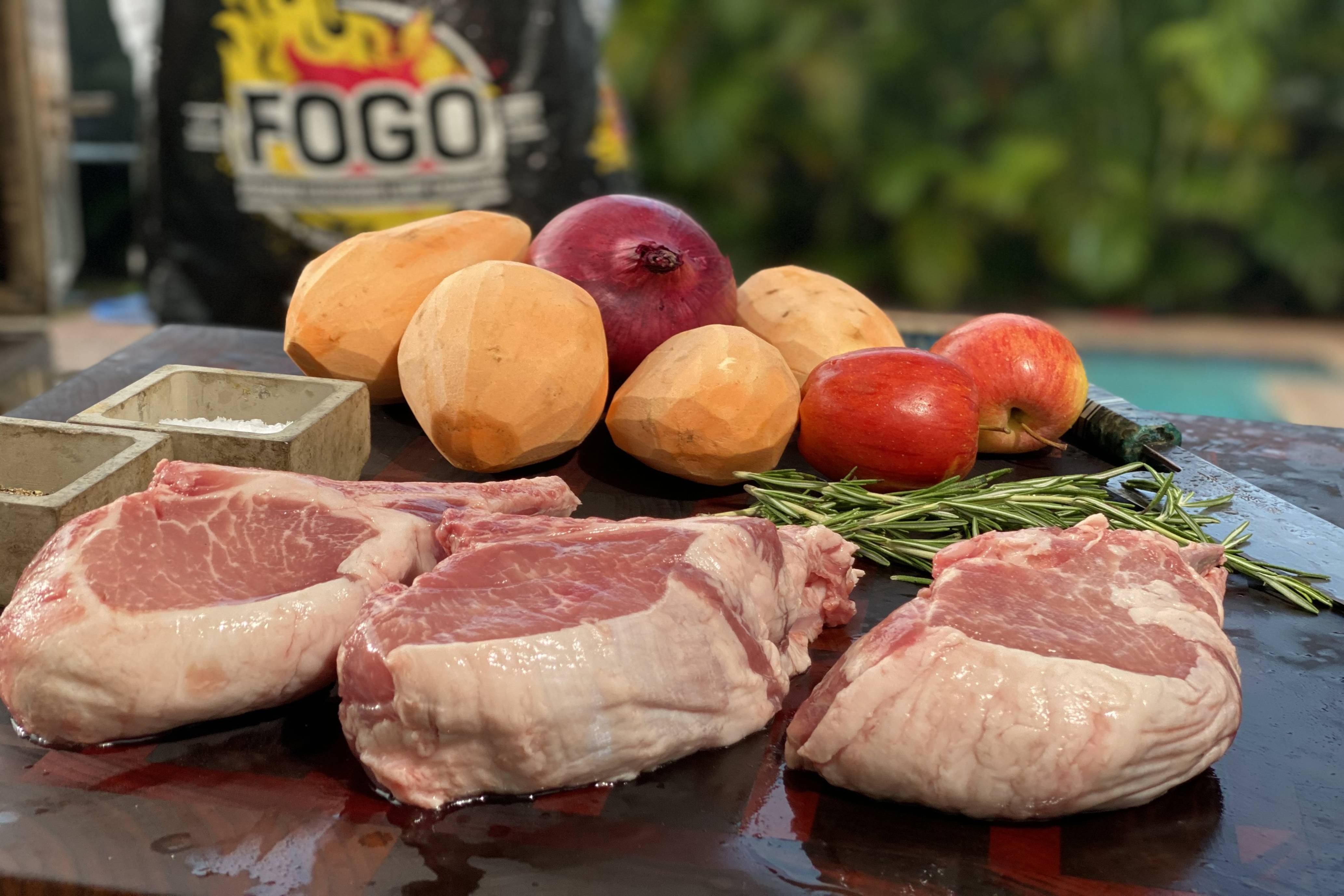 Juicy Iberico Double Pork Chops – FogoCharcoal.com